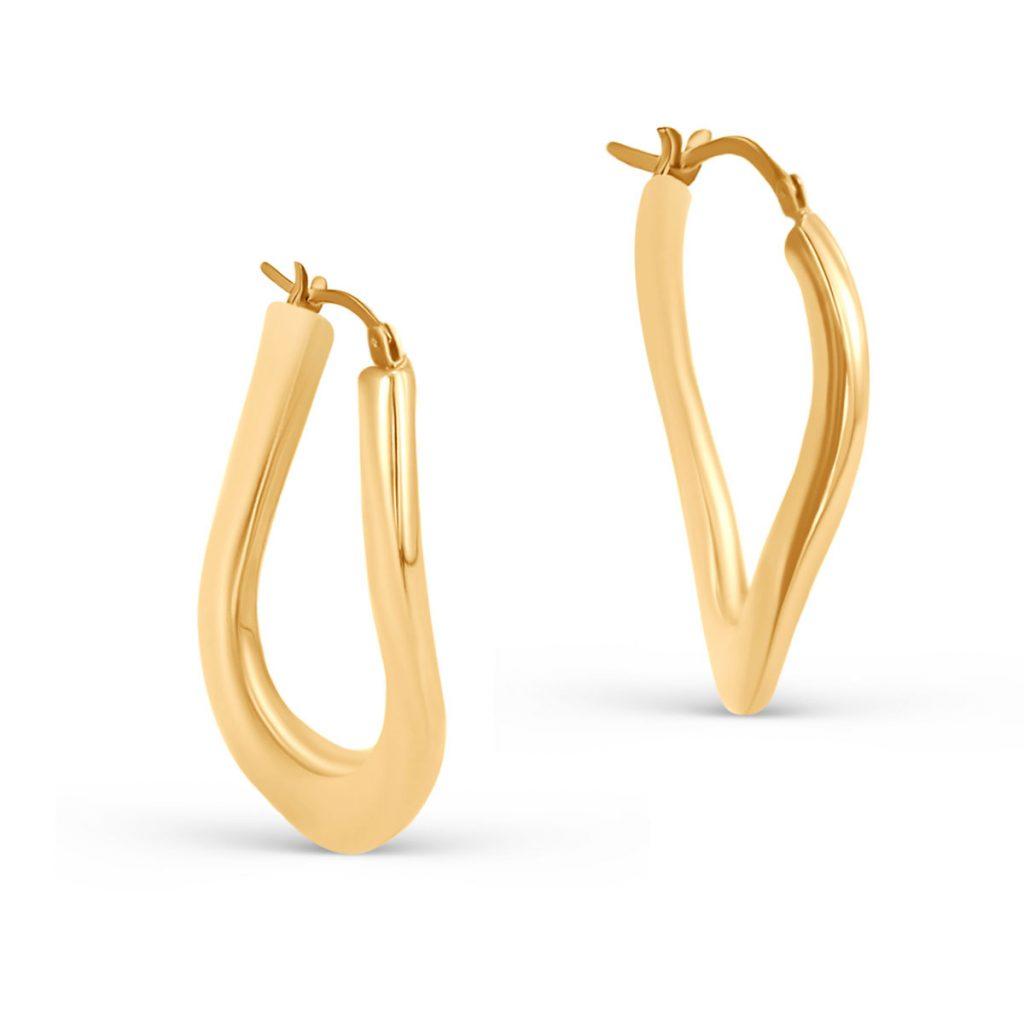 Creolen 18 kt Gold - "Twisted" - La Pantera Juwelier Wien