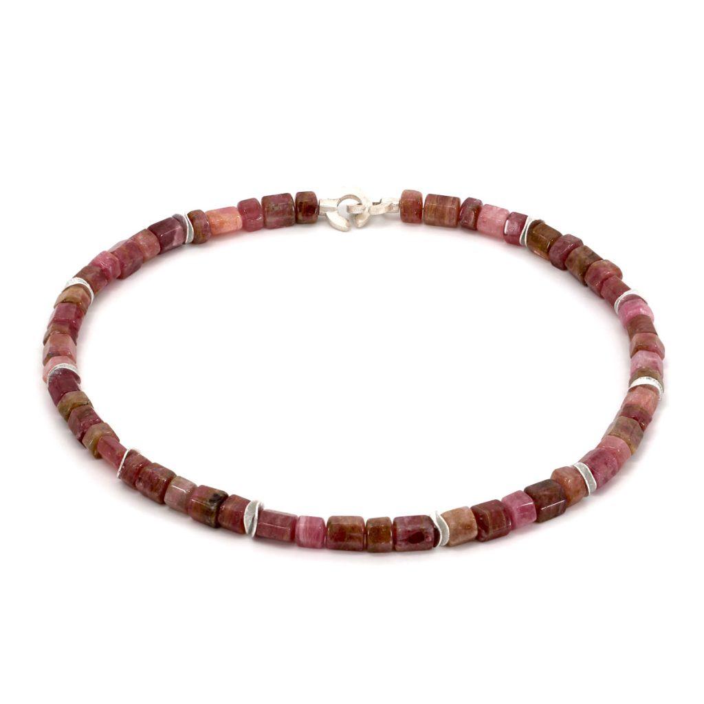 Halskette echter Rosa Turmalin - "Rubellit" - La Pantera - Juwelier Wien